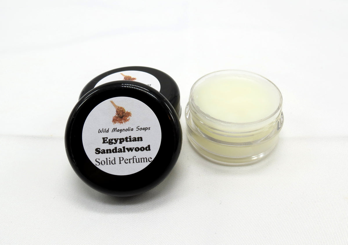 Egyptian Sandalwood Scented Solid Perfume / Perfume Oil / Cologne – Wild Magnolia Soaps