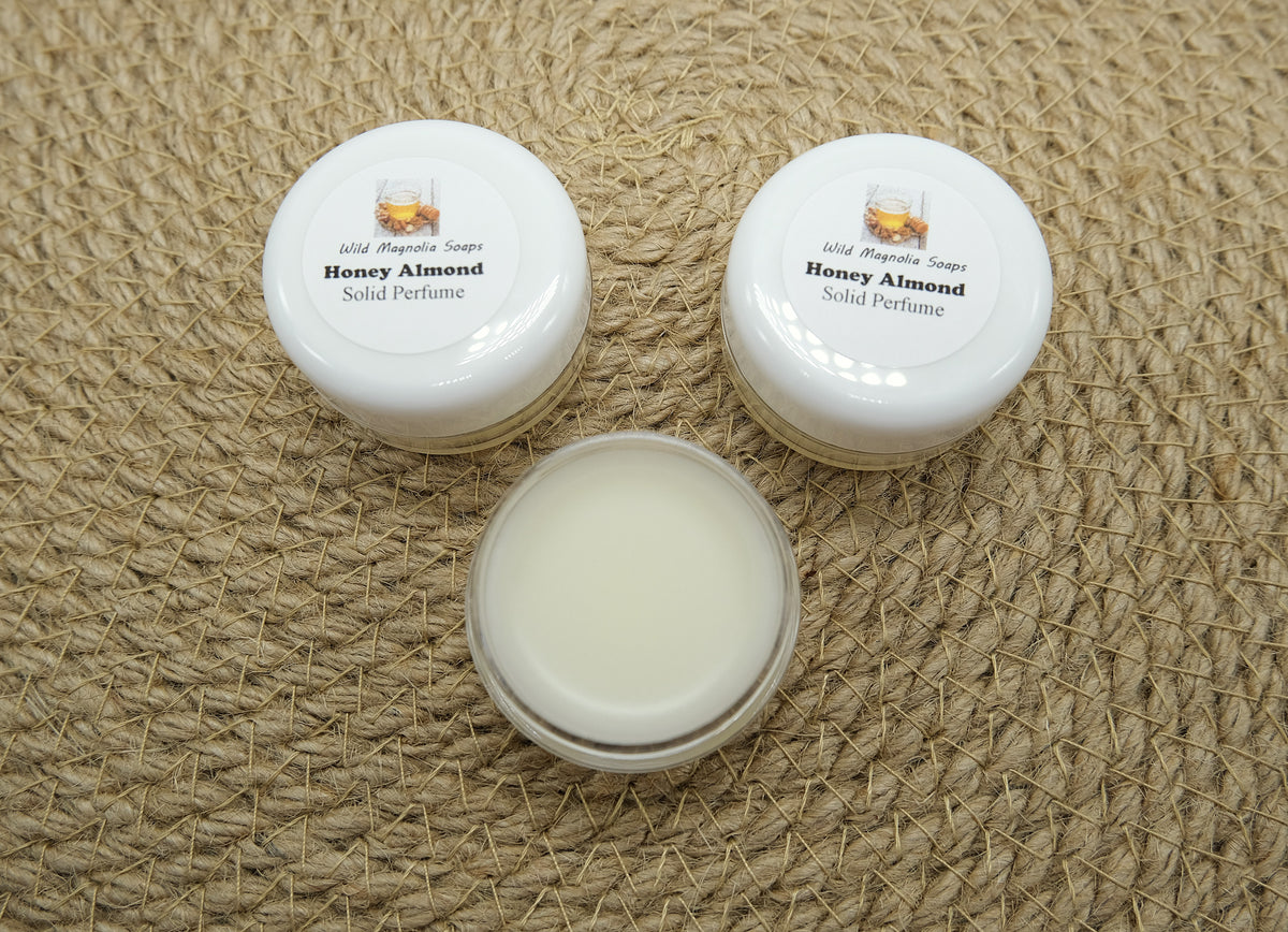 Honey Almond Solid Perfume – Wild Magnolia Soaps