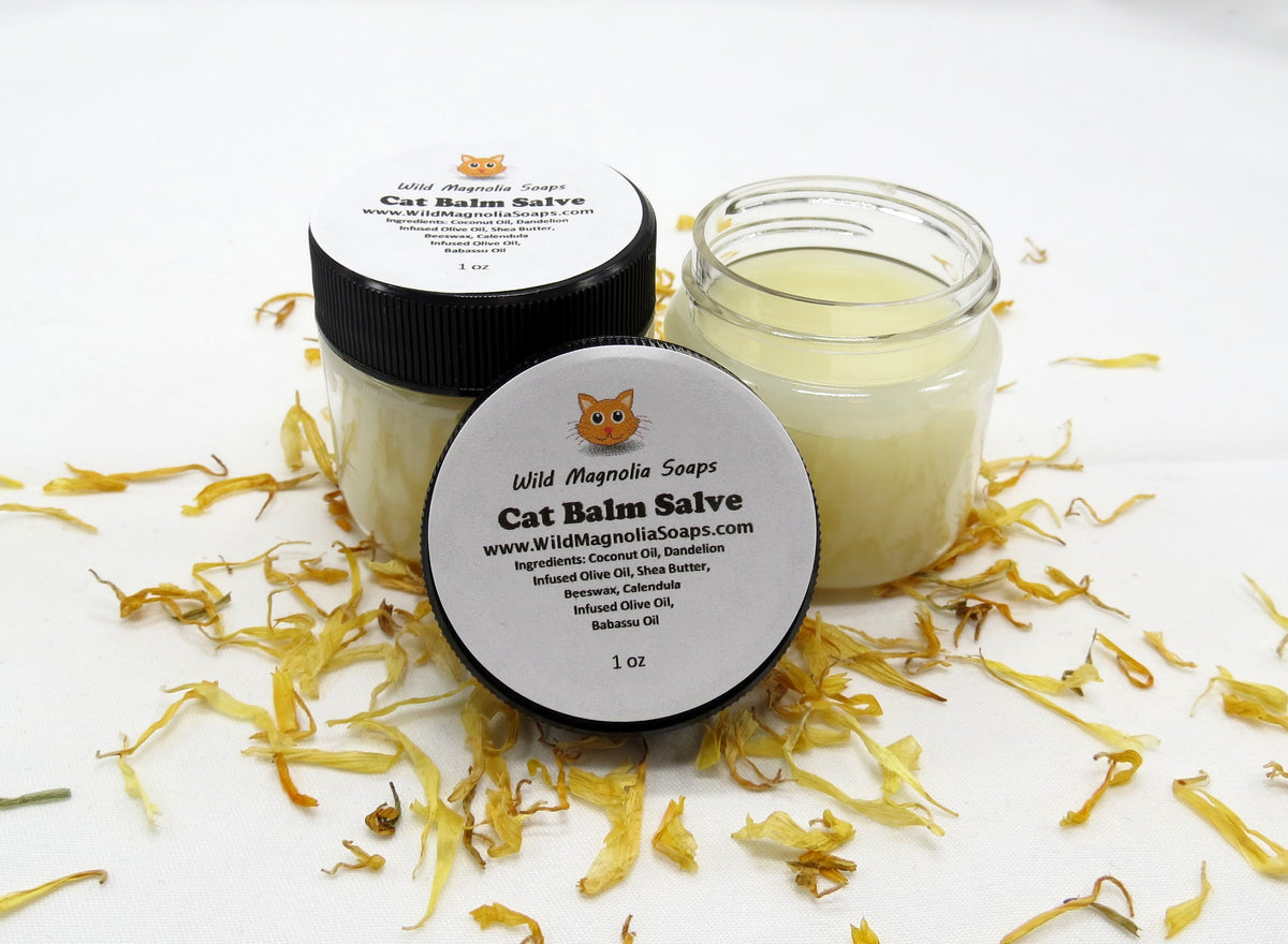 Cat Balm Salve - Cat Salve - Paw and Nose Balm – Wild Magnolia Soaps